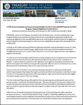 Department of the Treasury - ANCHOR – Affordable NJ Communities for ...